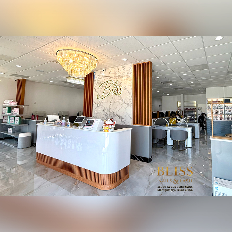 Our beautiful nail design pattern & salon gallery at Bliss Nails & Lash, Montgomery, TX 77356